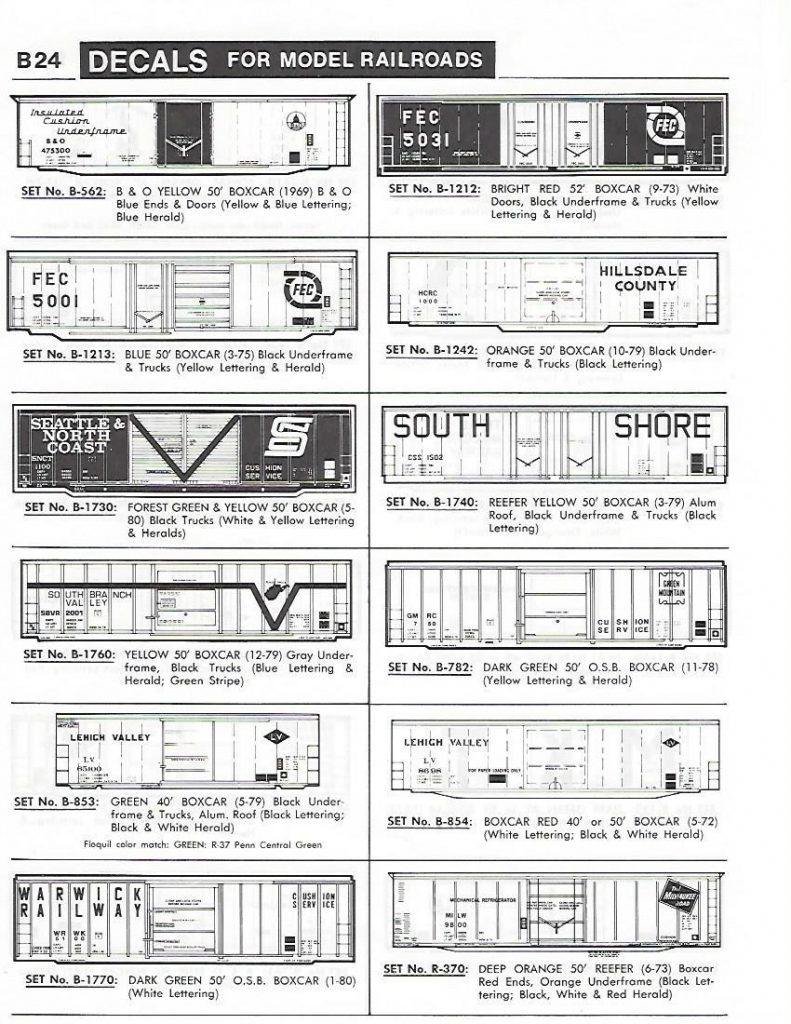 Herald King Decals – Model Railroad Decals Over 1,000 Modern Prototype ...