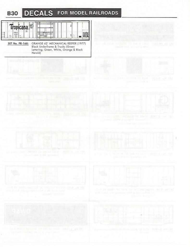 Box Car decals – Herald King Decals