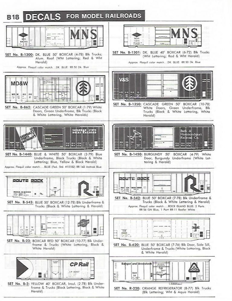 Herald King Decals – Model Railroad Decals Over 1,000 Modern Prototype ...